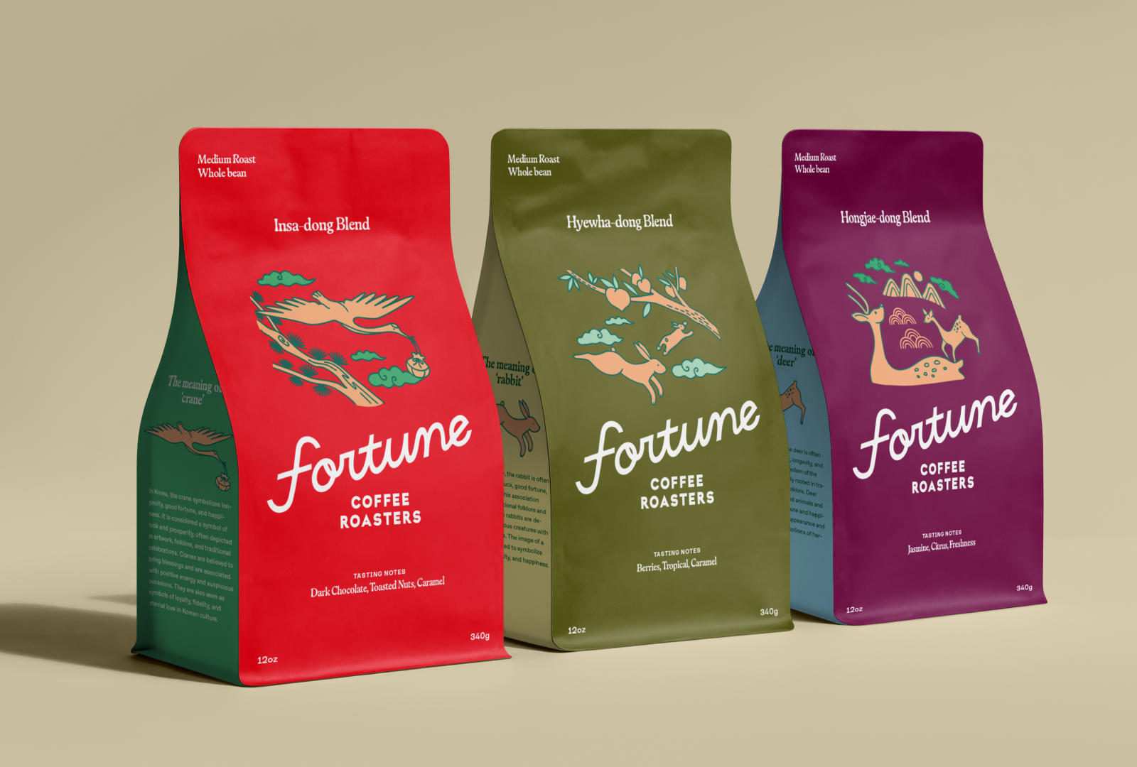 Fortune Coffee Packaging Design by Minji Sung on Dribbble