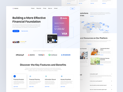 FINBANK - Financial Landing Page by Musthofa abdul hakim for Helv Space ...
