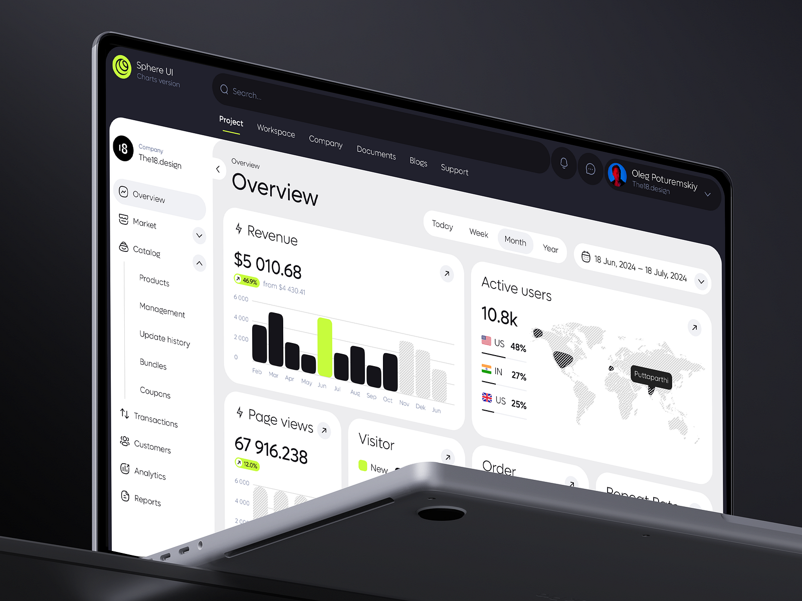 Sphere UI: Charts (UI KIT) by THE18 DESIGN on Dribbble Sphere UI: Charts (UI KIT) by THE18 DESIGN on Dribbble