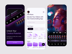 Video Editing App by Kiran on Dribbble
