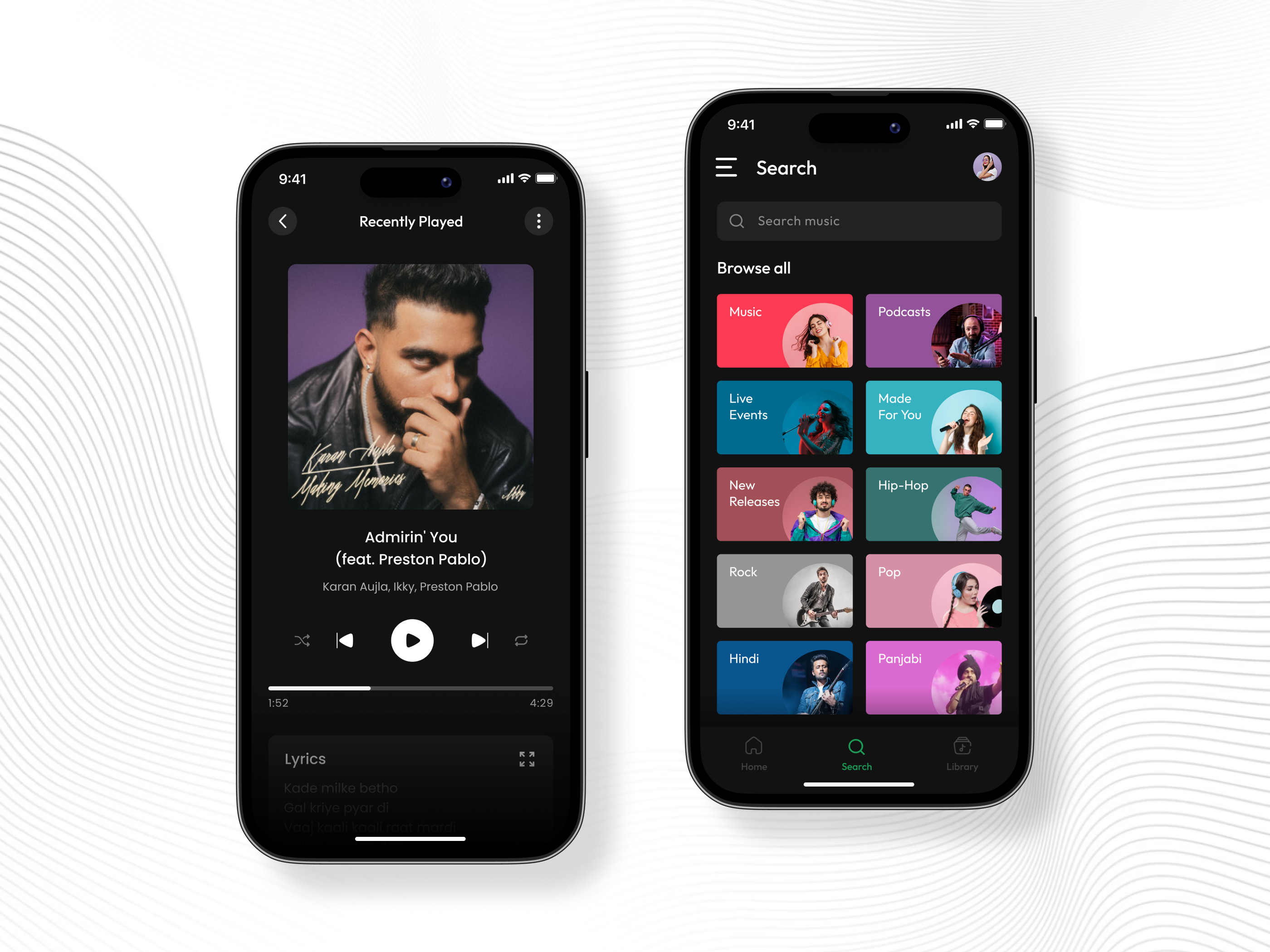 Music Streaming App by PeppyOcean on Dribbble