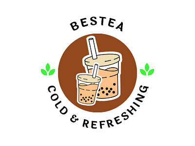 Milk Tea Logo by tendut_s on Dribbble