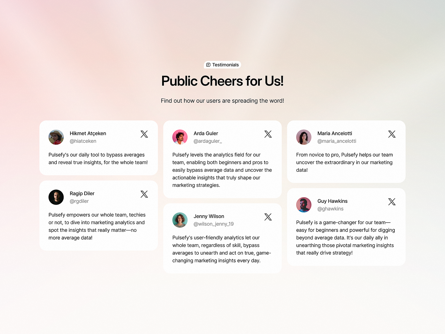 testimonials section - web design by Ragip Diler on Dribbble