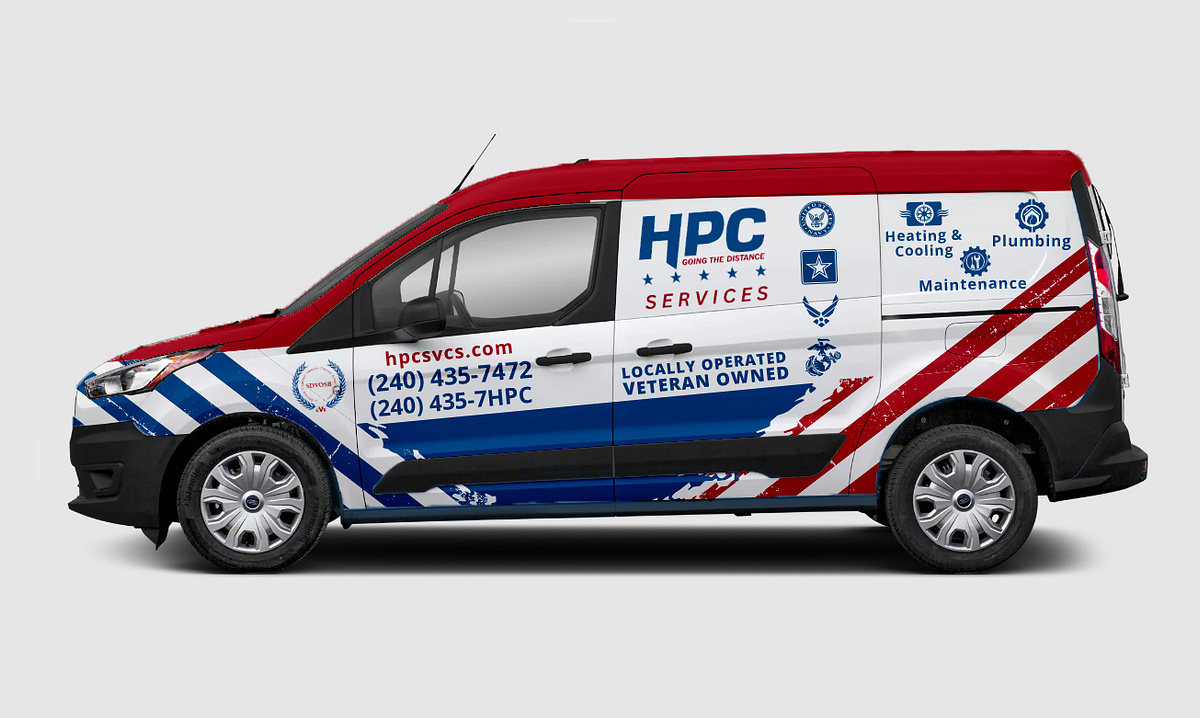 HPC services Van wrap design by Qasim on Dribbble