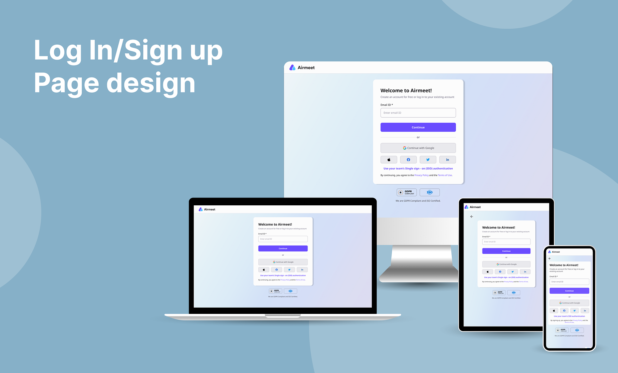 Login / Sign up Page Design by Alisha Gupta on Dribbble