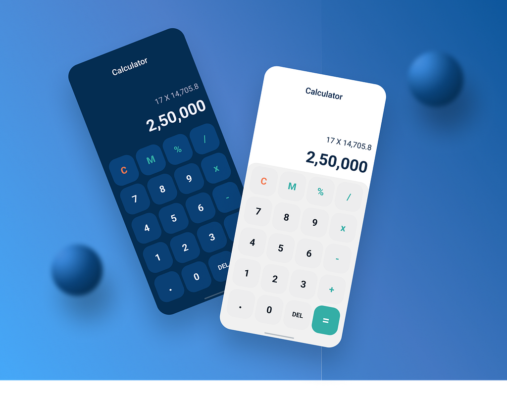 Calculator UI - Mobile App Design by Deepika Bhuvan on Dribbble