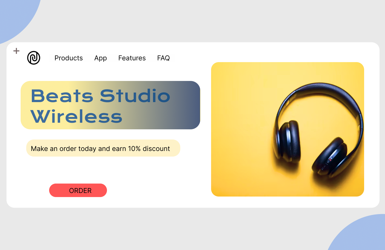 HEADPHONE LANDING PAGE by Twinkle Khatri on Dribbble