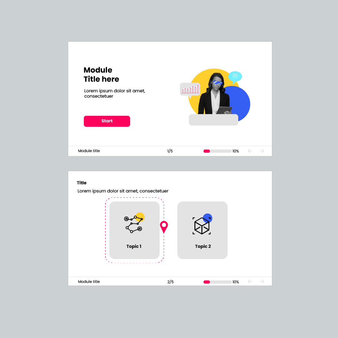 eLearning red and professional look by Muldan Cahya R on Dribbble