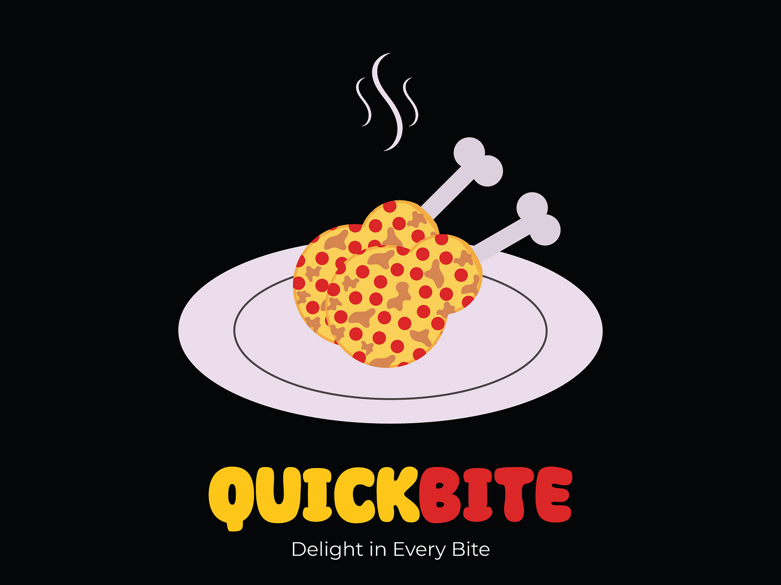 Quick Bite Brand Food Logo Design by Reza Waliullah on Dribbble
