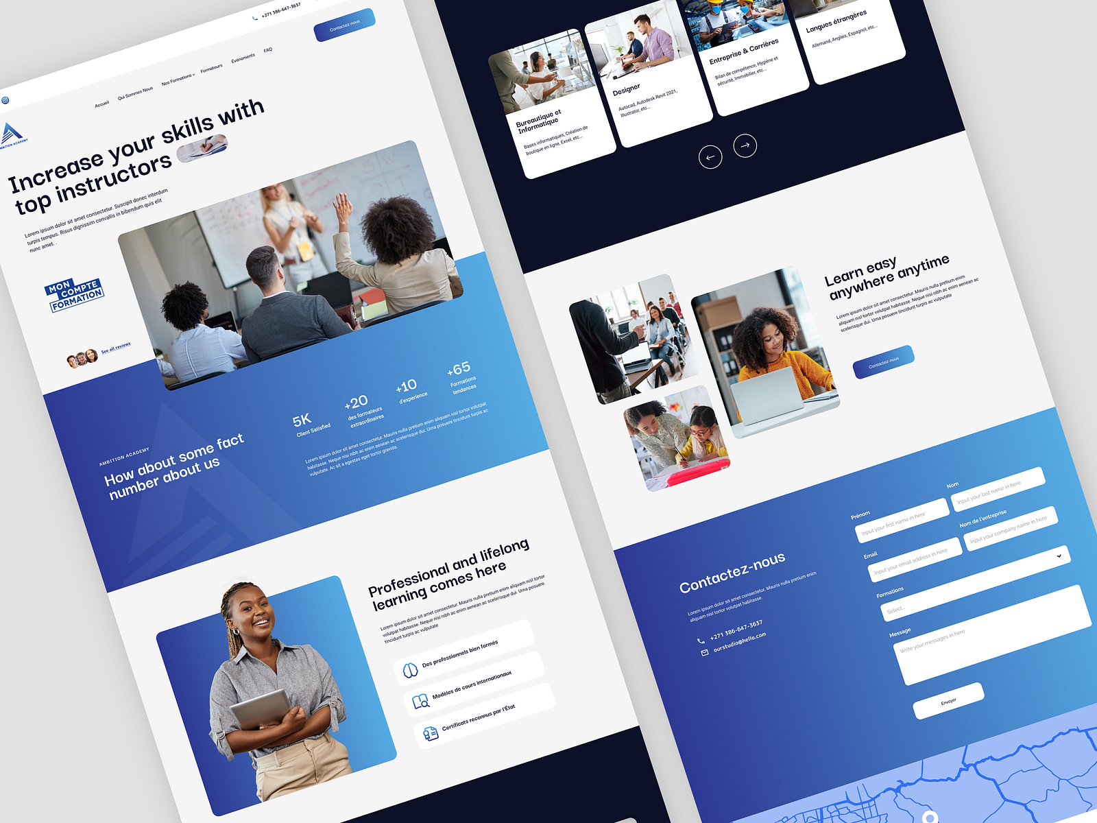 Corporate Training Academy Website by UIbyZak for RifCreators on Dribbble