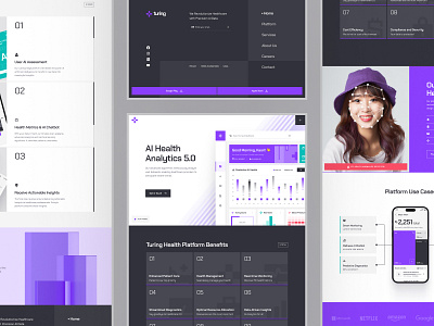 turing Web UI: AI Smart Healthcare | Predictive Health by strangehelix.bio for UI8 on Dribbble
