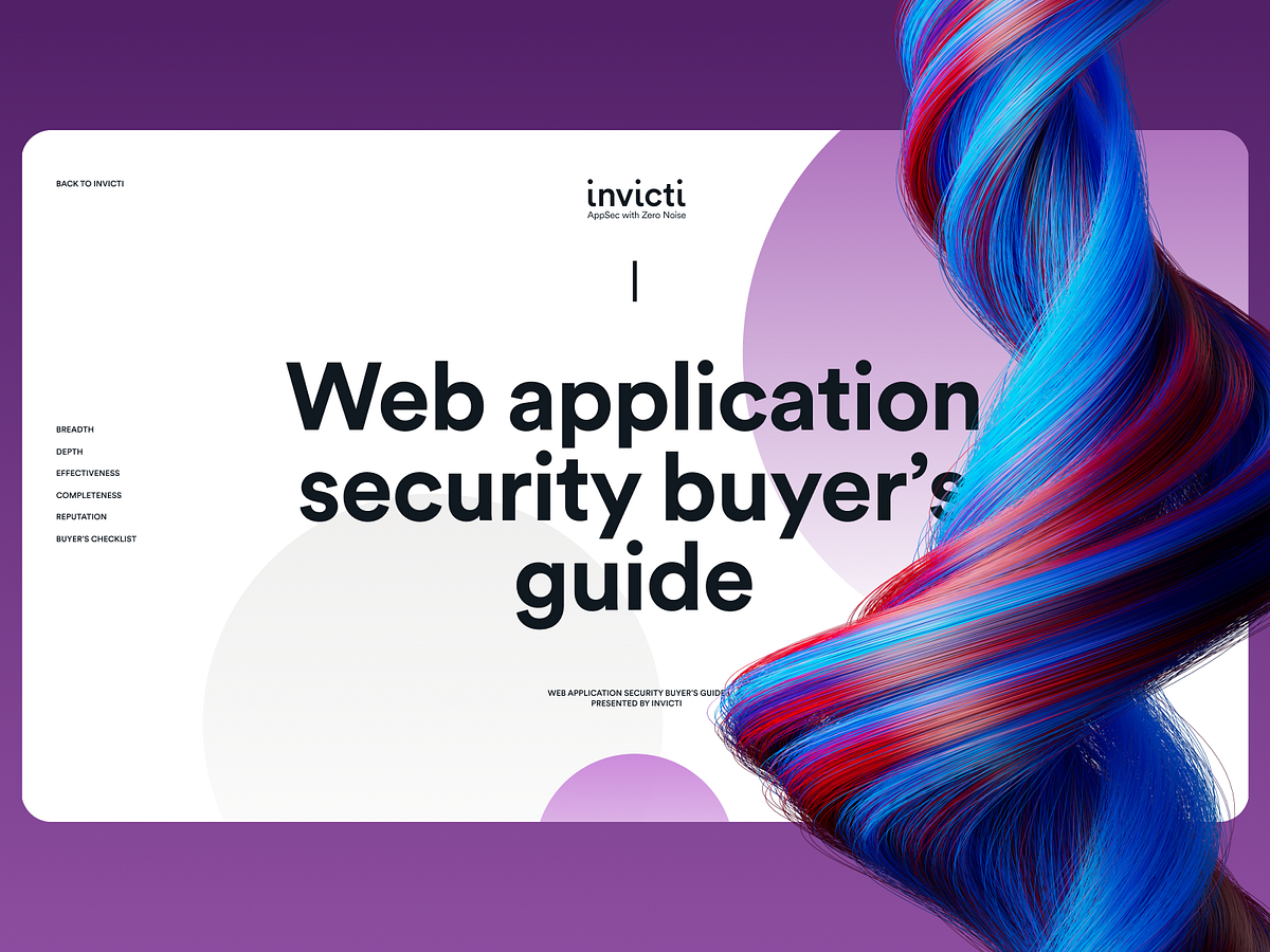 Invicti Web App Security Buyers Guide By Elegant Seagulls On Dribbble 