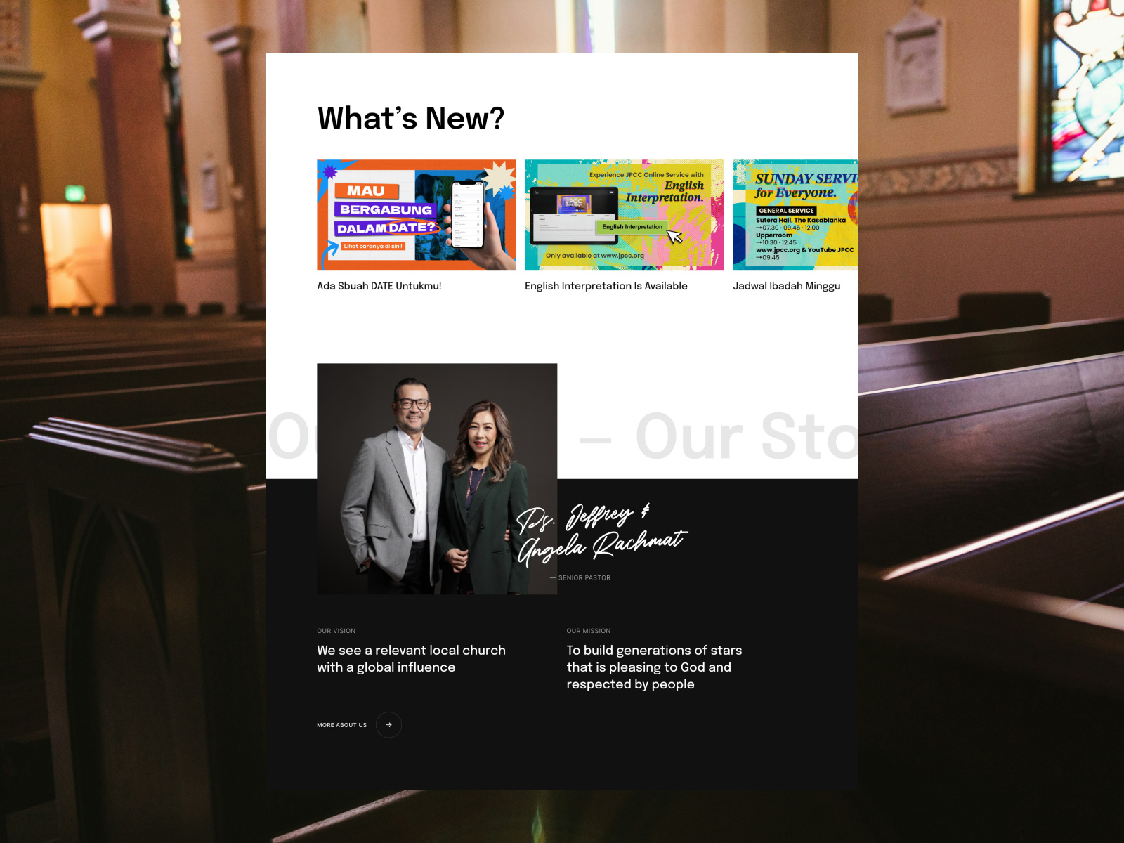 Jakarta Praise Community Church (JPCC) - Website Design by Timedoor on ...