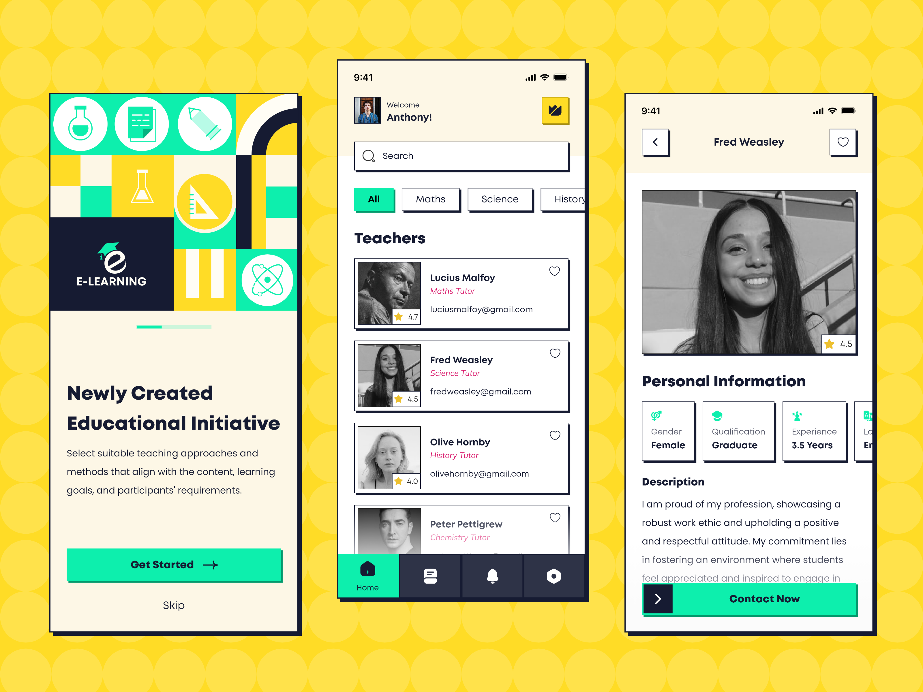 E-Learning Mobile App Design by Hire Mobile Developers on Dribbble