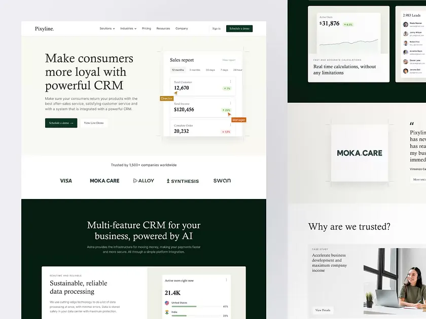 Browse thousands of Crm Landing Page images for design inspiration ...