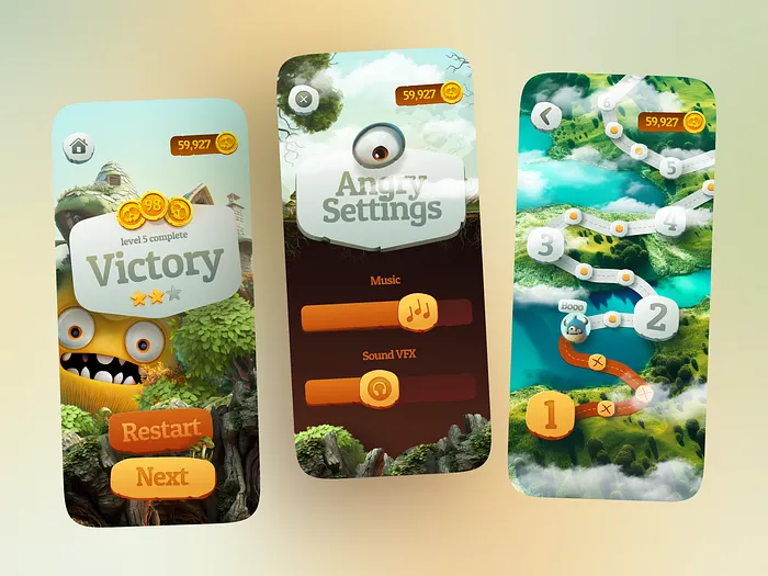 Game App designs, themes, templates and downloadable graphic elements ...