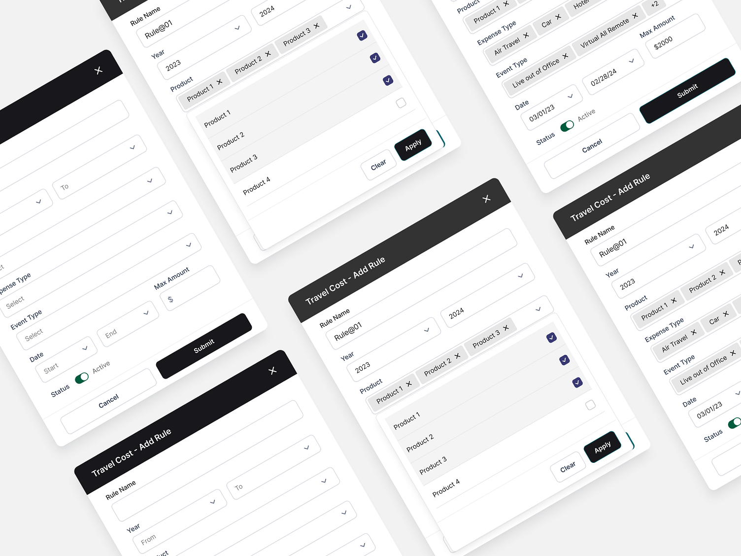 Filter Popup by Madhankumar on Dribbble