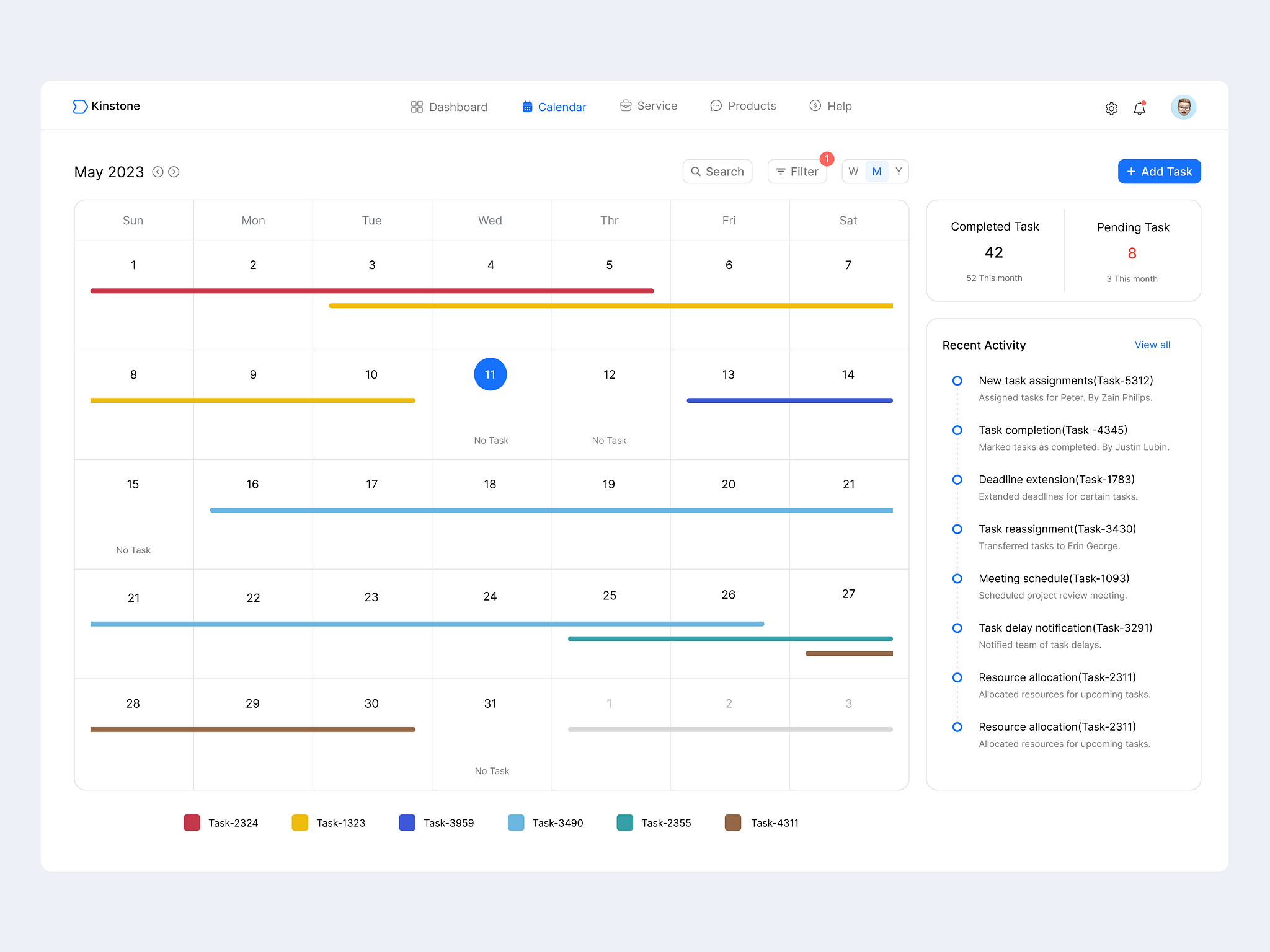 📅Calendar UI Design Concept by Saravanan on Dribbble