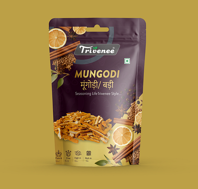 Mangodi Wadi or Dal Wadi Pouch Design by eCare Packaging(Product Design ...