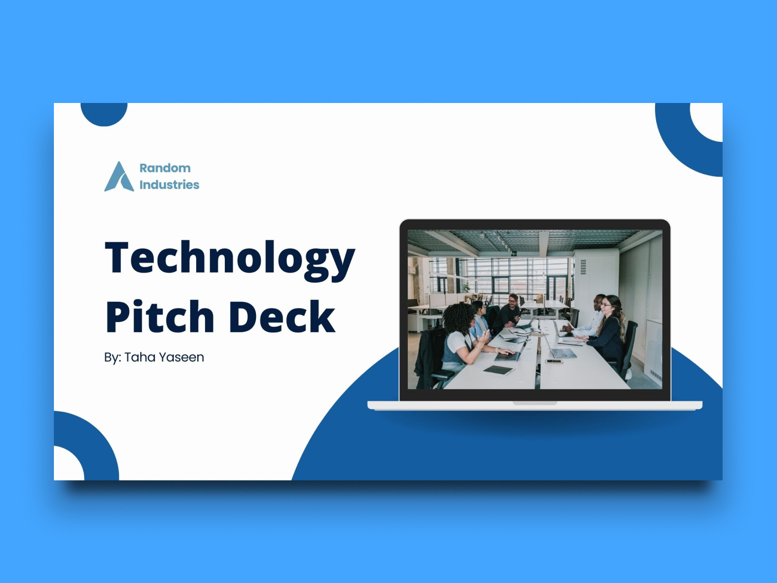 Pitch Deck Presentation Design by Taha Yaseen on Dribbble