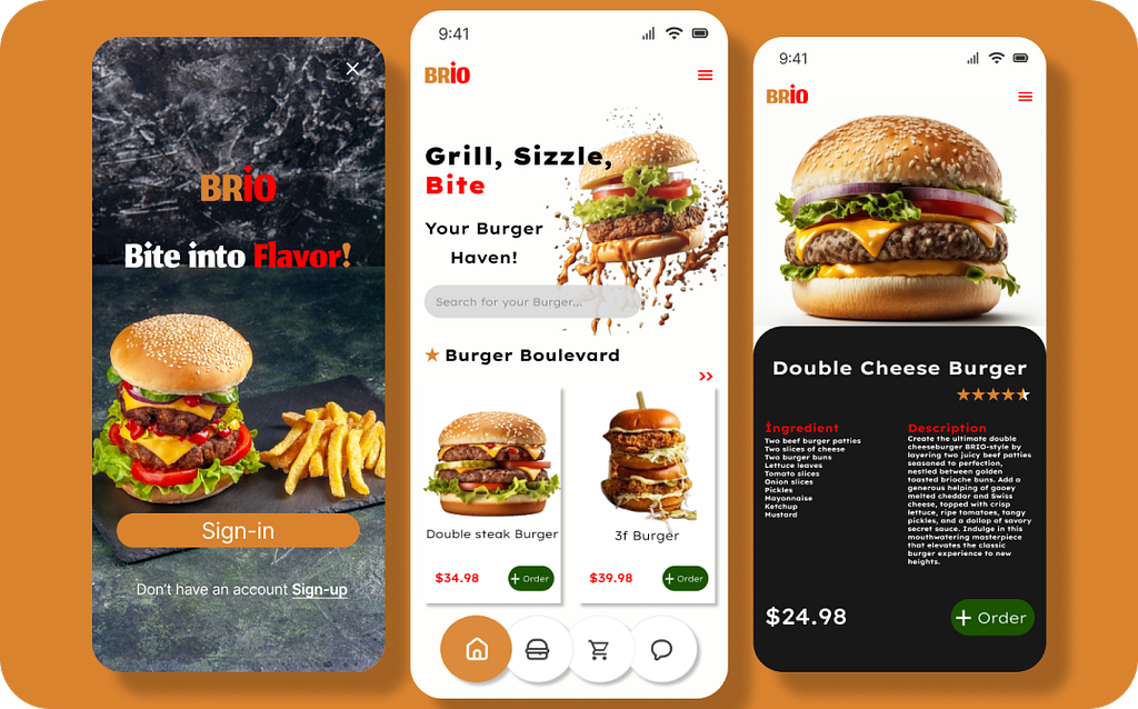 BRIO app design by Omar on Dribbble