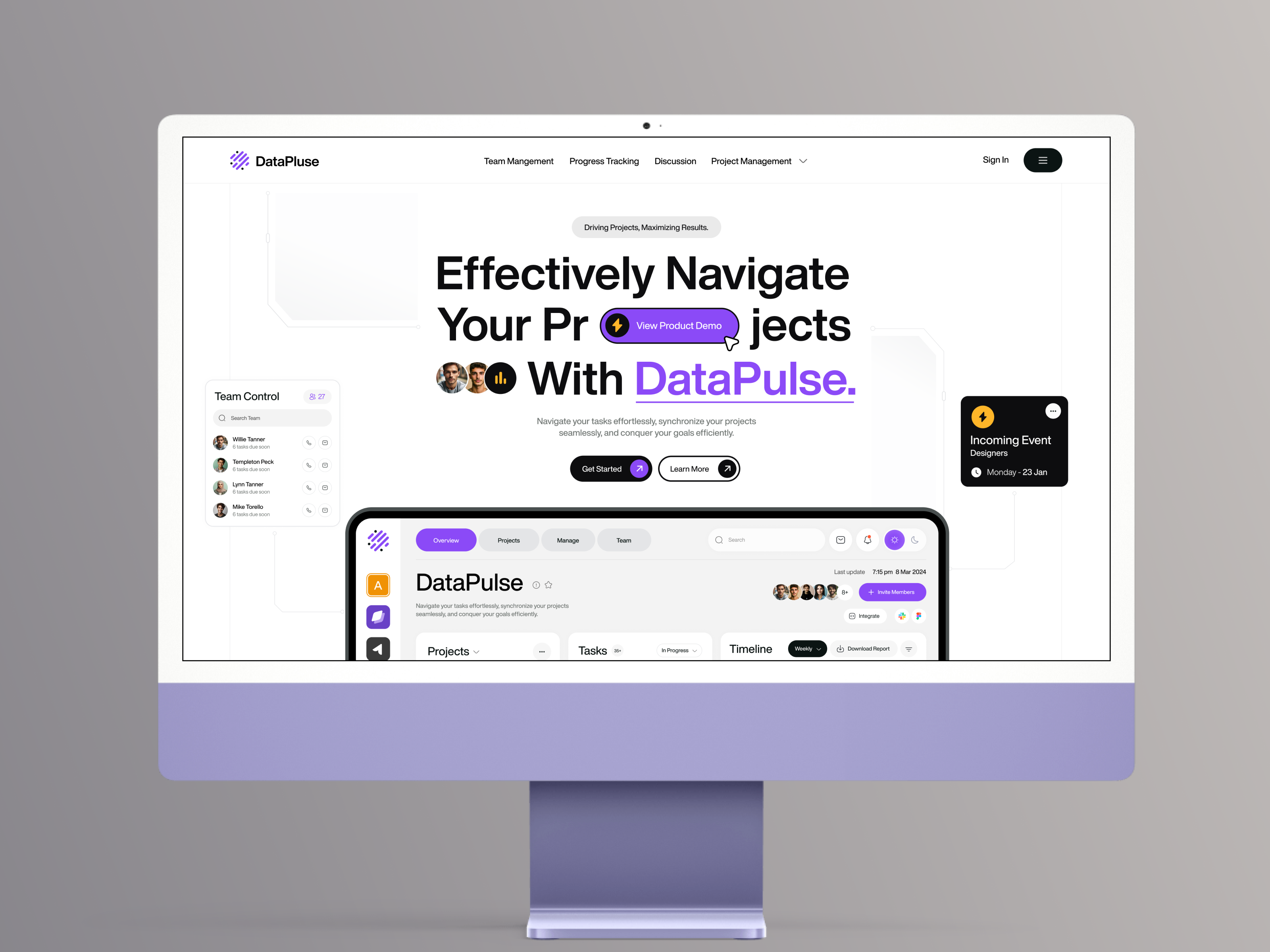 DataPulse Website Design Concept / SaaS Landing Page by Adil Shoaib on ...