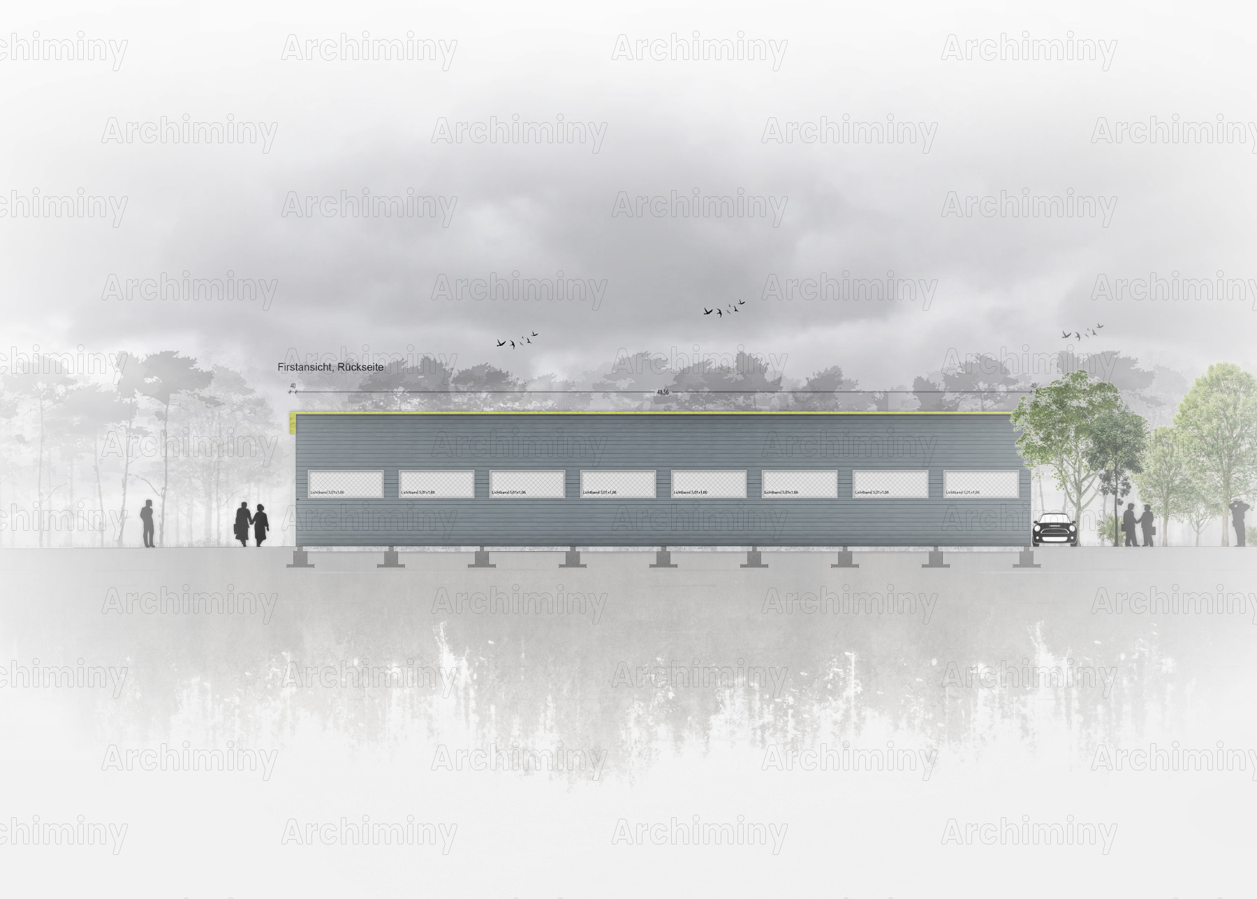 2D Elevation rendering design by Archiminy on Dribbble