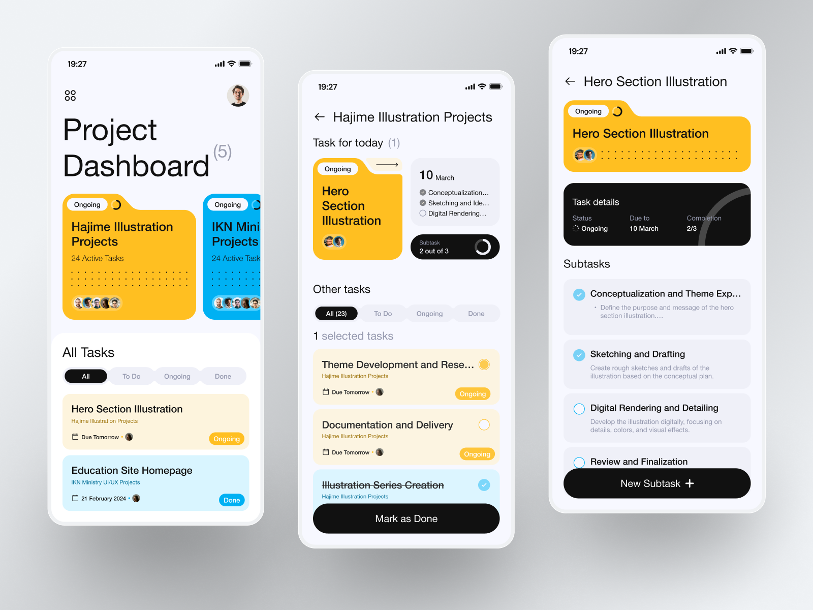 Projectify - Project Management Mobile App by Vektora UIUX for Vektora ...