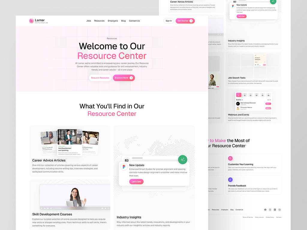 Lamar - Resources Page by BimGraph🐊 for Kretya Studio on Dribbble