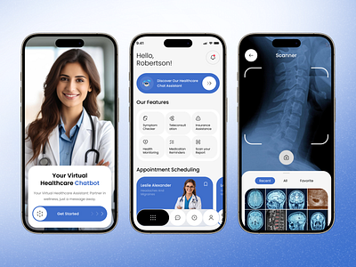 CareBot - AI Healthcare Chatbot UI by MQoS UI/UX for MultiQoS on Dribbble