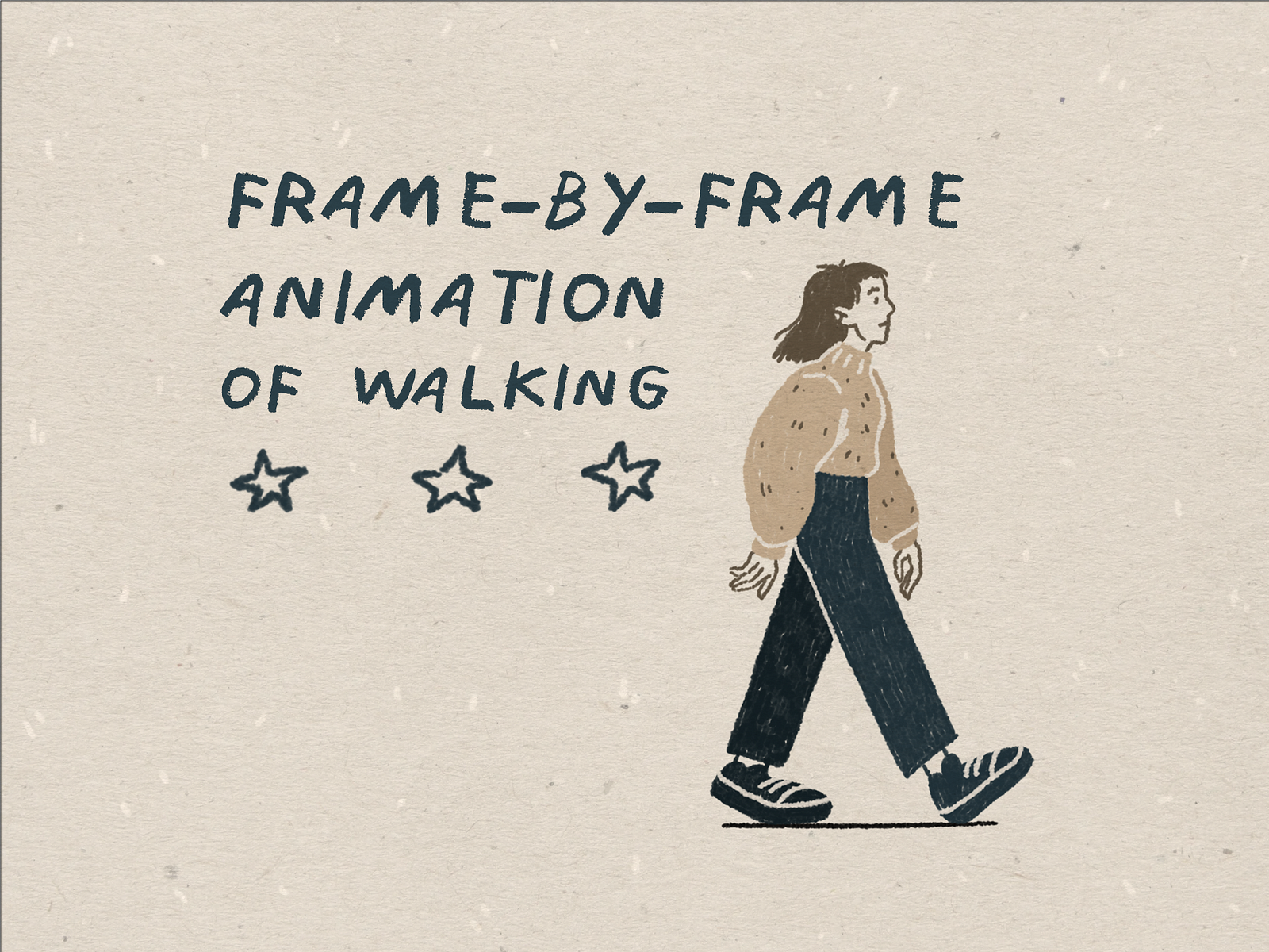 frame-by-frame walk cycle 2D animation by camila masloboeva on Dribbble