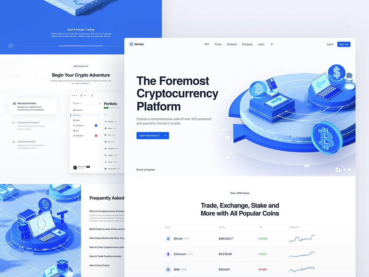 Browse thousands of Crypto Website images for design inspiration | Dribbble