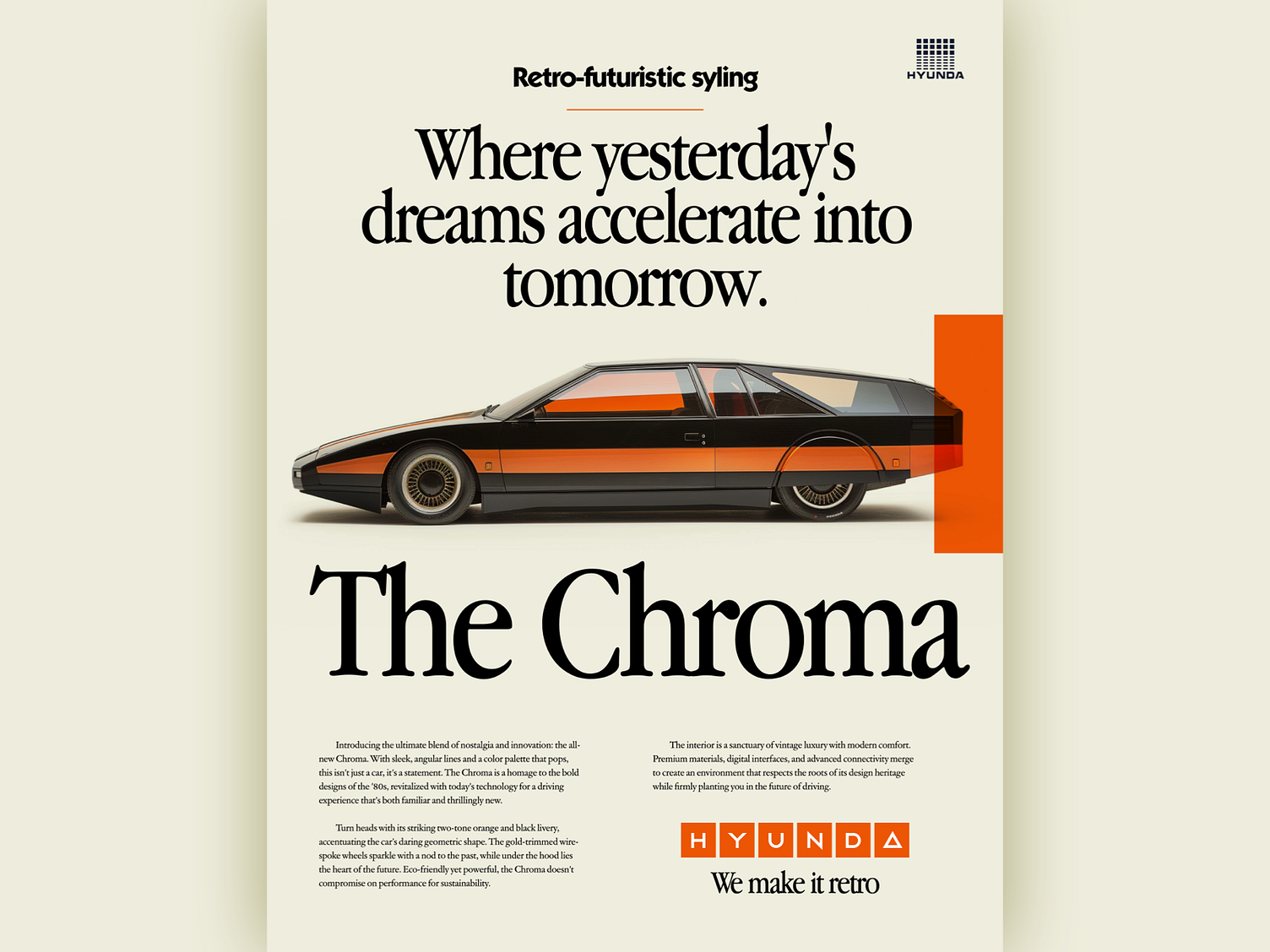 Hyunda Chroma Poster by Pat Johnson on Dribbble