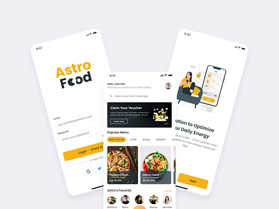 Study Case - Astro Food by David Nathaniel on Dribbble