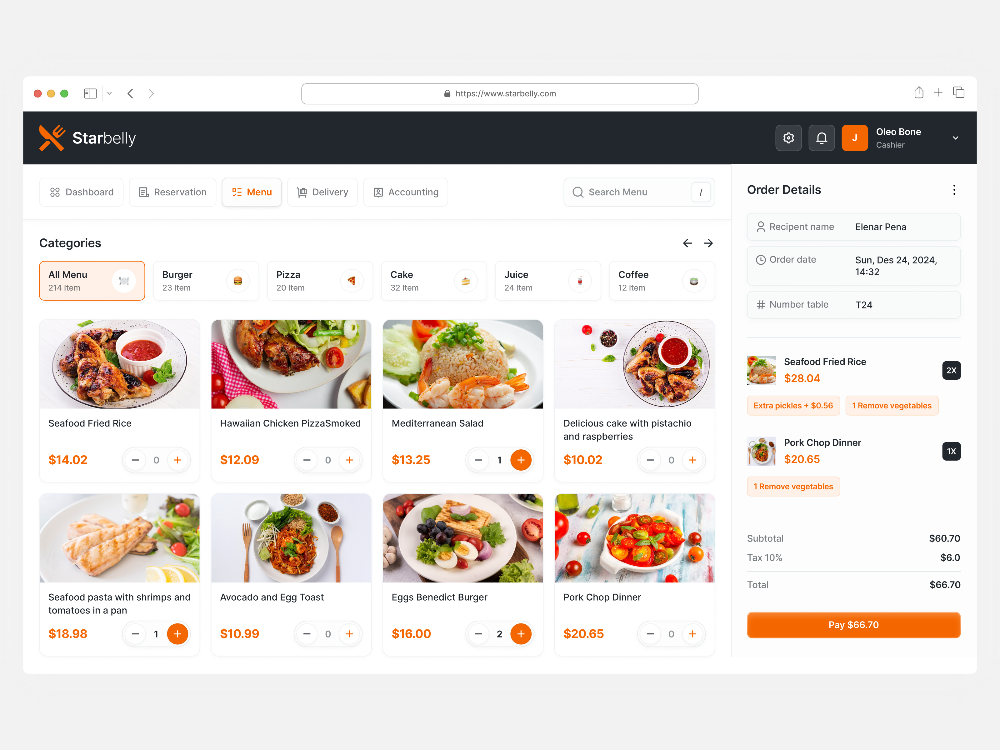 Starbelly - POS Dashboard UI Design by Md. Golam Kader on Dribbble