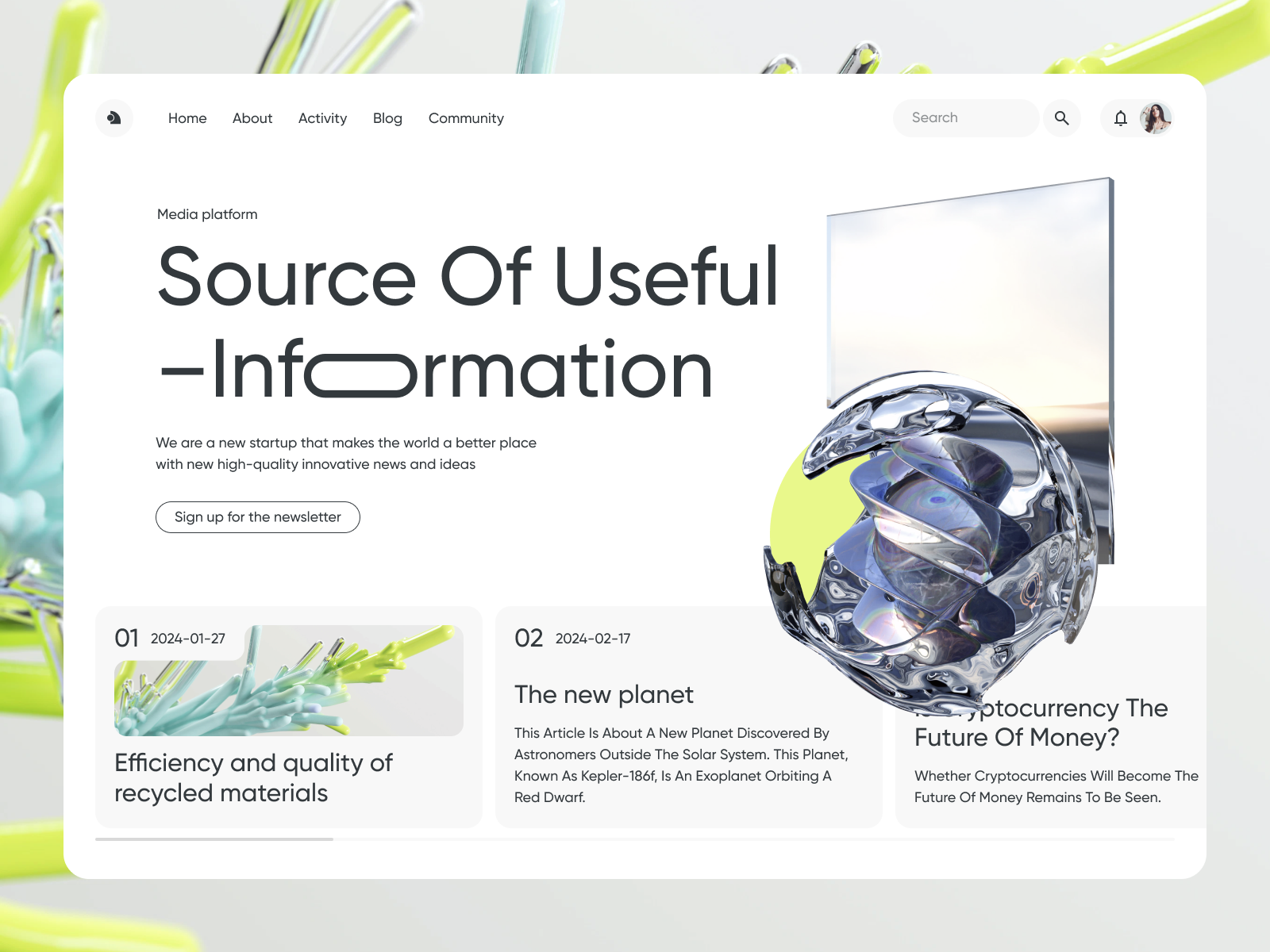 UI Design for Media Platform by Solar Web for SOLAR Digital on Dribbble