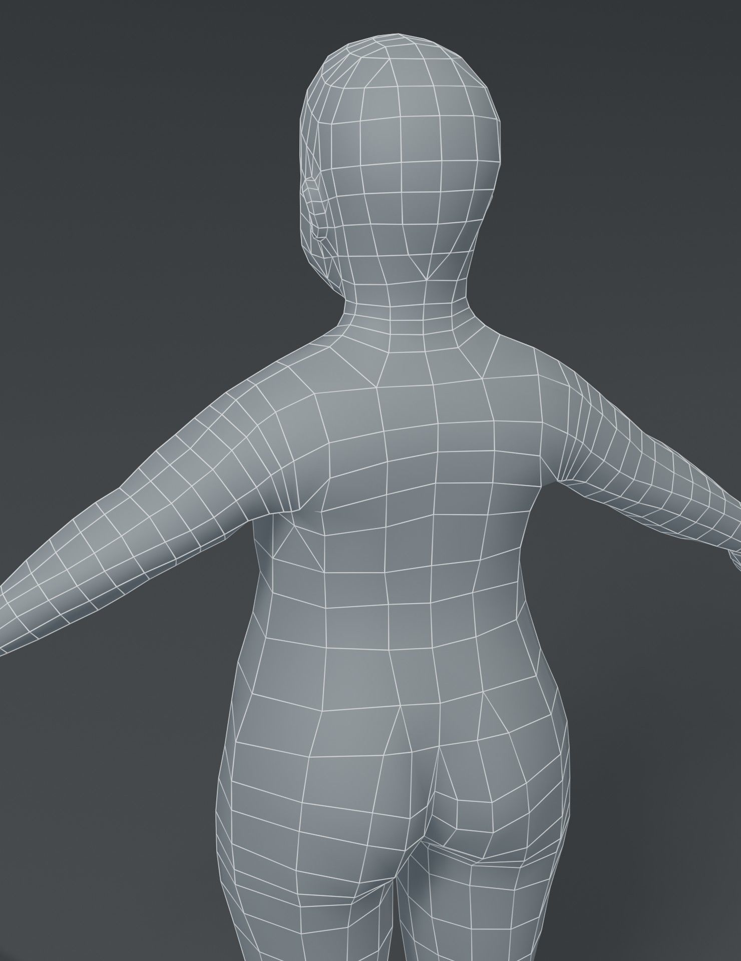 Fat Girl Body Base Mesh 3D Model by 3D-Disco on Dribbble