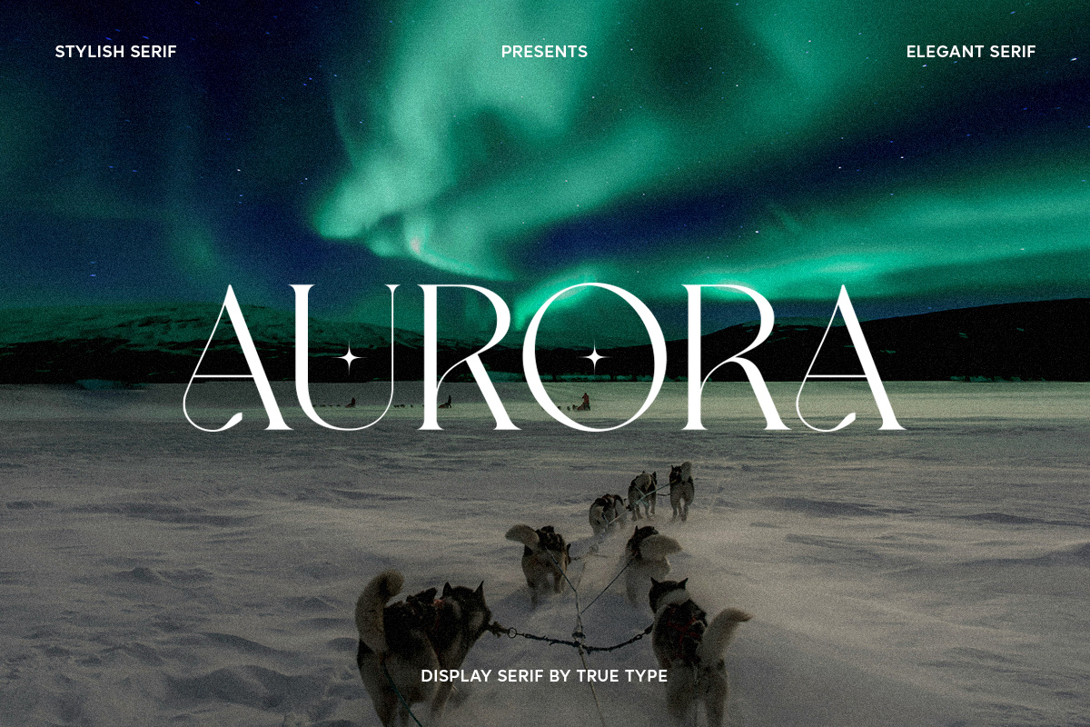 AURORA DISPLAY BY TRUE TYPE by Neo Type.co on Dribbble