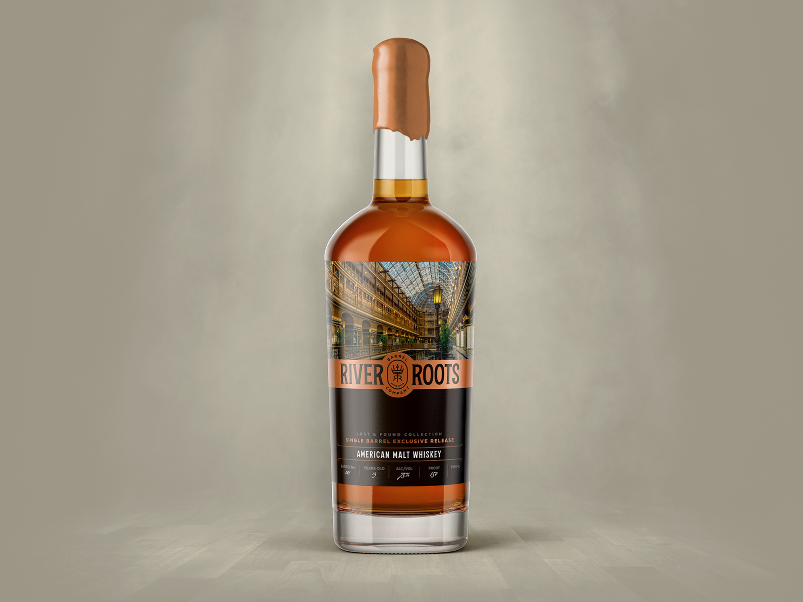 River Roots American Malt Whiskey by Octavo Designs on Dribbble