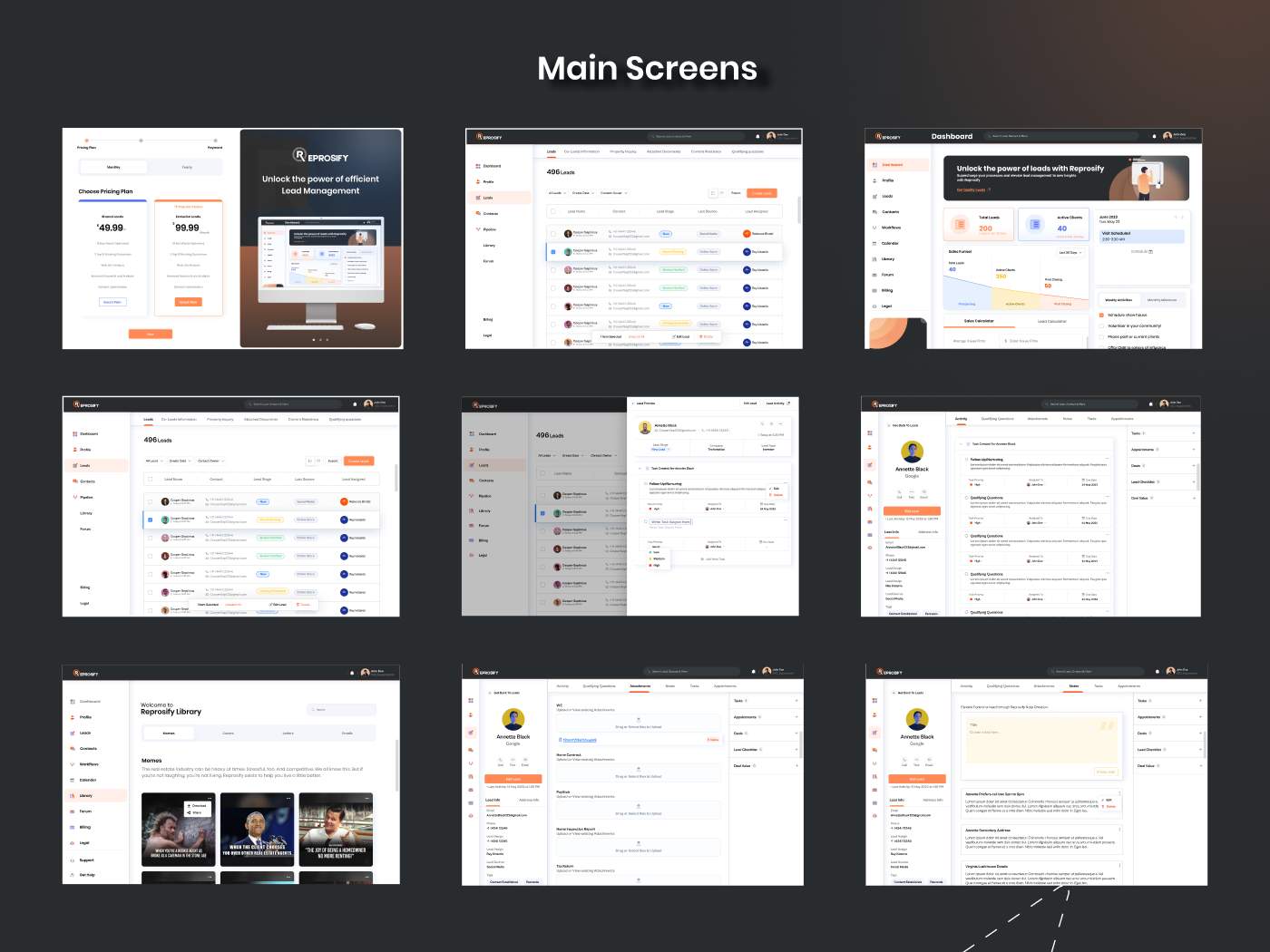 Reprosify - Property Management | CRM | Lead gen SaaS by Muhammad ...