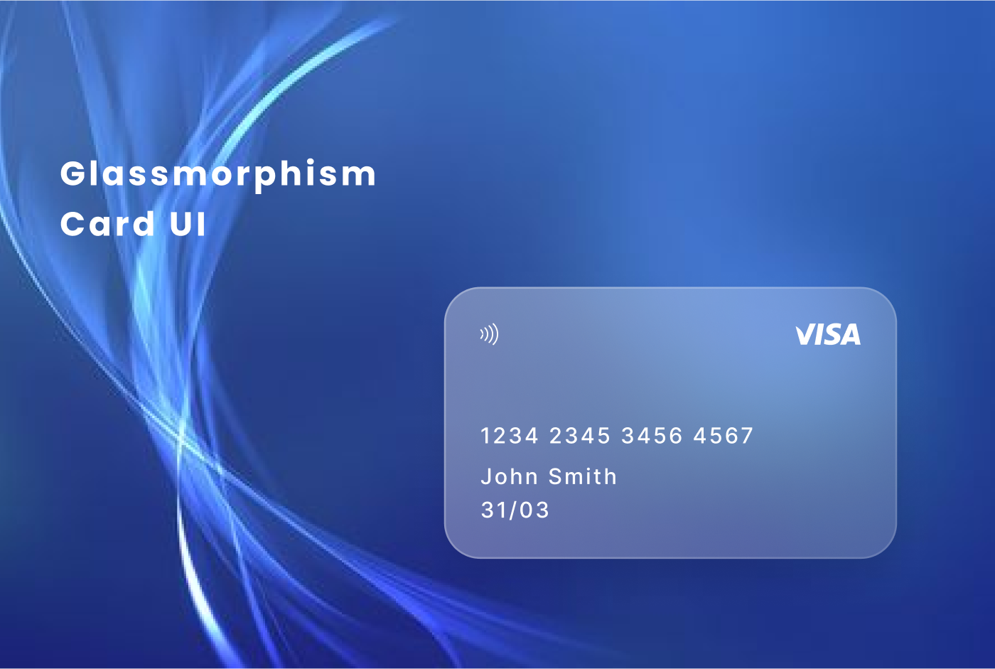 Glassmorphism Card UI by Noor Fatima on Dribbble