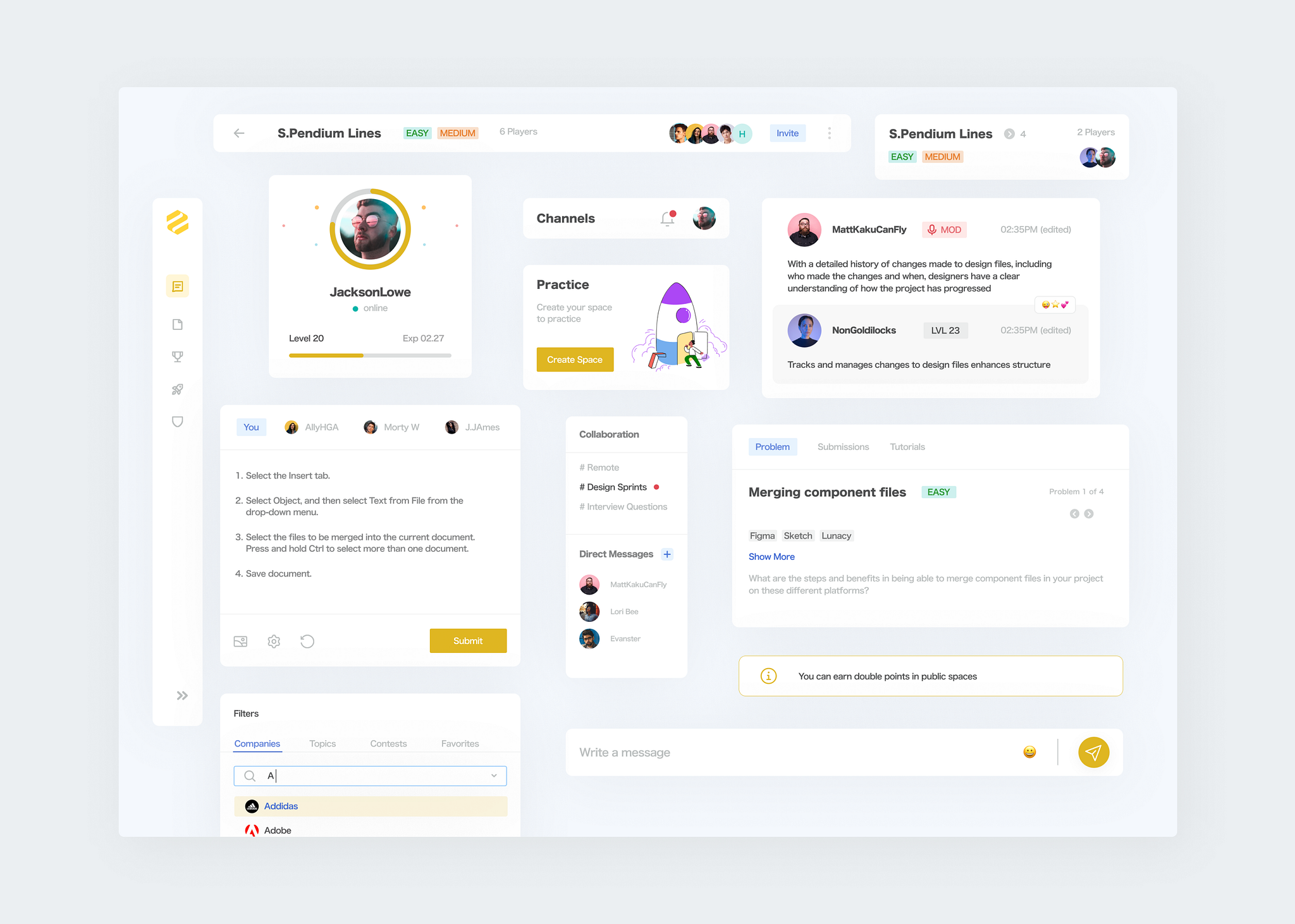 S.Pendium UI Elements by Geraldine Ezeocha on Dribbble
