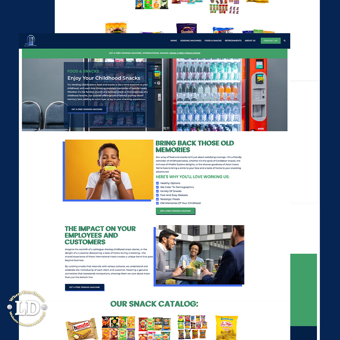 Tru Vending Distribution by Lucrative Dreams on Dribbble