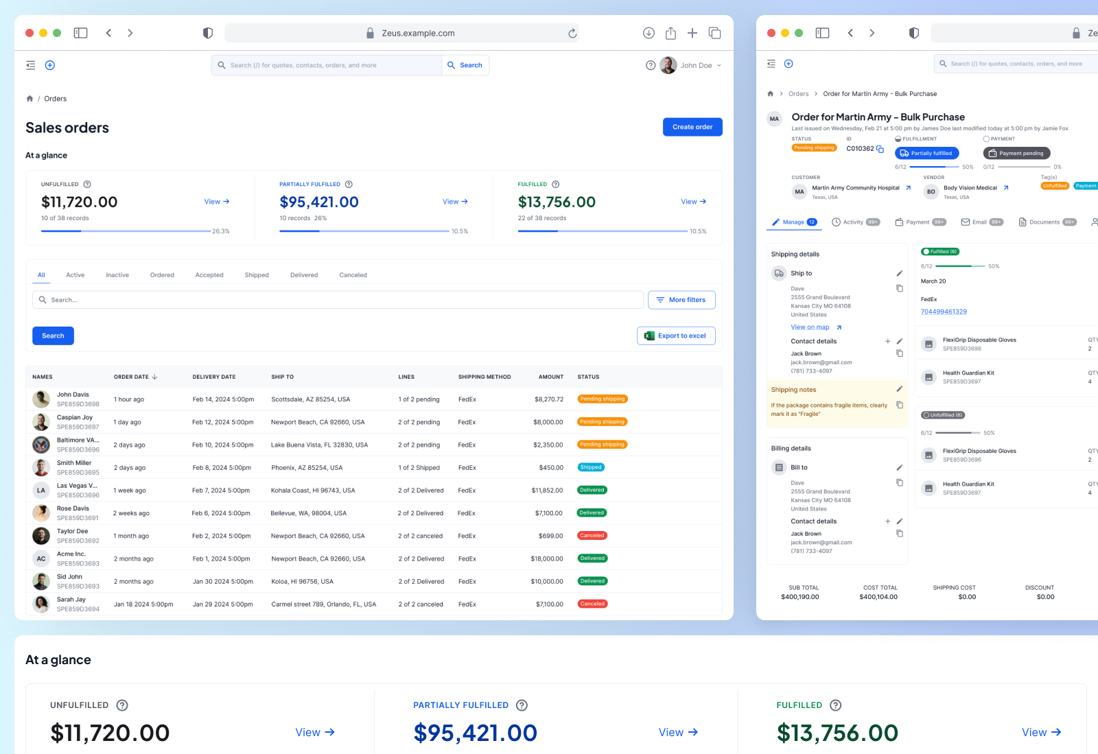 Search and view order details screen UI by Deep S on Dribbble