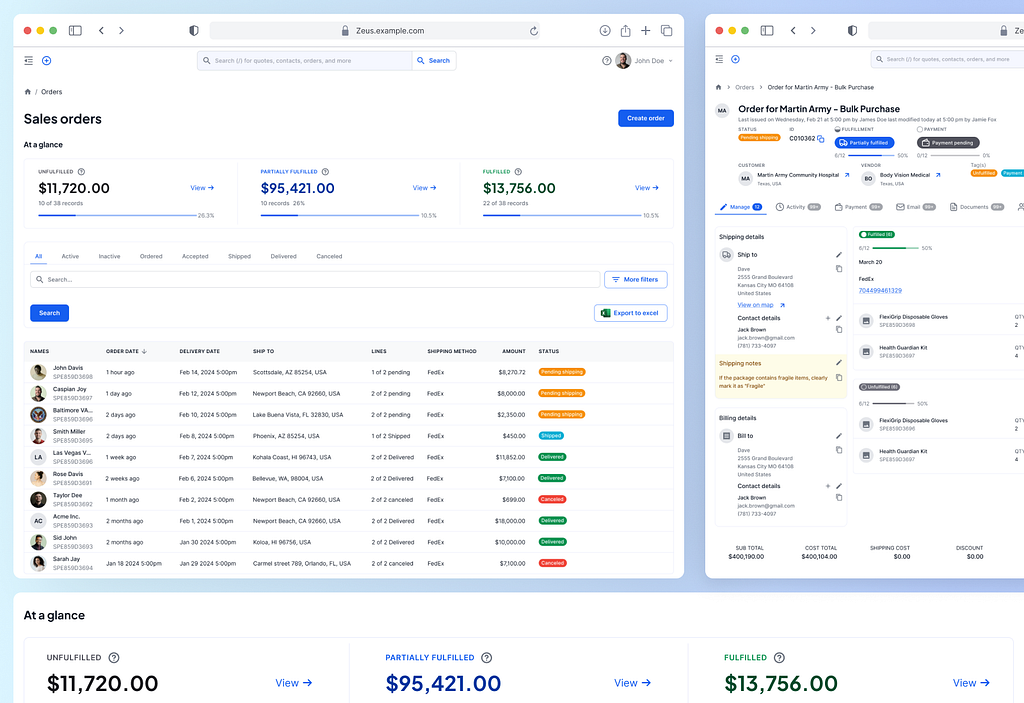 Search and view order details screen UI by Deep S on Dribbble