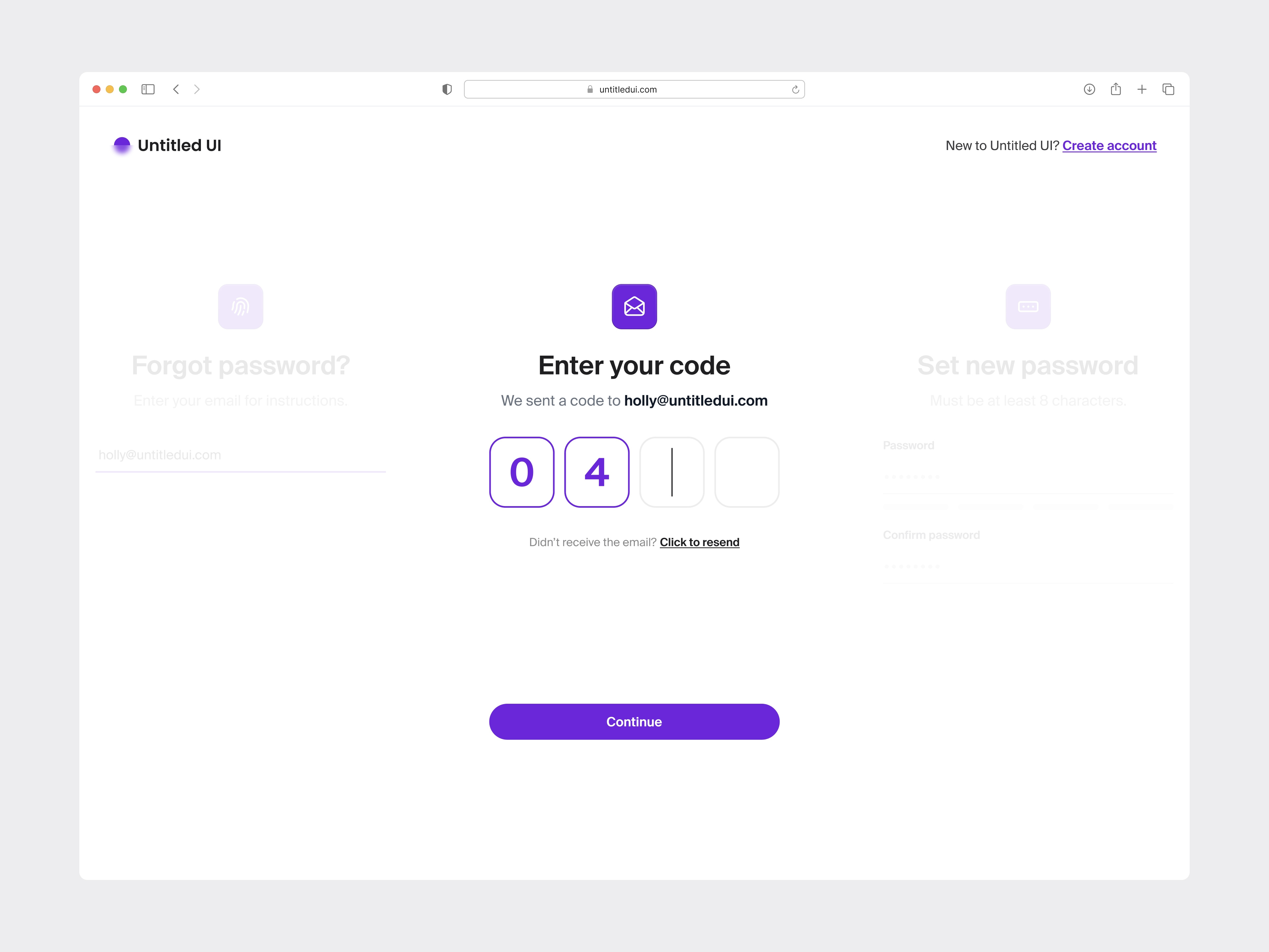 Forgot password — Untitled UI by Jordan Hughes® on Dribbble