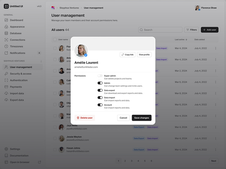 Edit User Modal — Untitled Ui By Jordan Hughes® On Dribbble