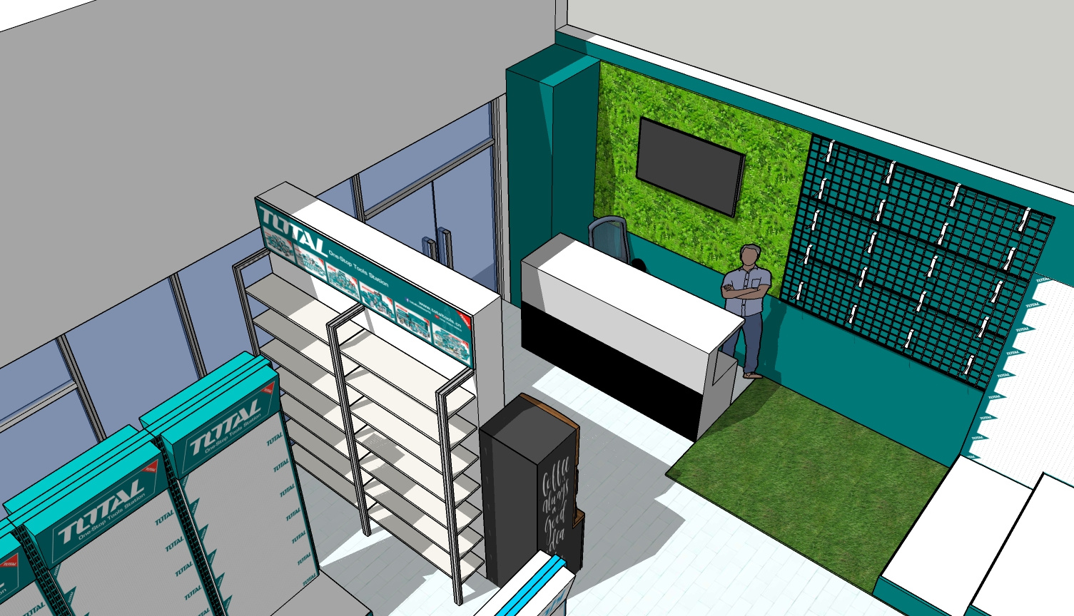 3D Design Total Tool Showroom Sharjah by Janaka on Dribbble