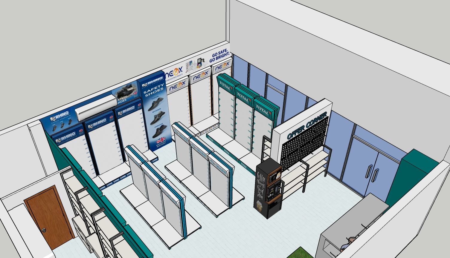 3D Design Total Tool Showroom Sharjah by Janaka on Dribbble