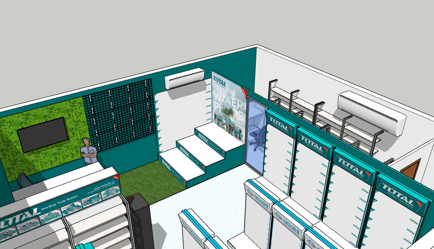 3D Design Total Tool Showroom Sharjah by Janaka on Dribbble